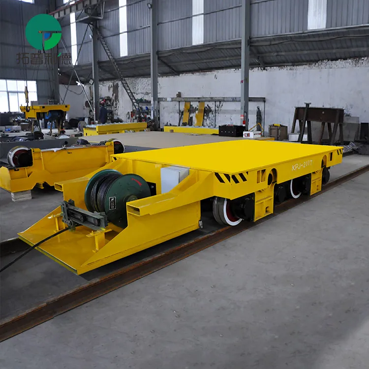 20t Cable Reel Powered Motorized Electric Flat Heavy Duty Transfer Cart ...