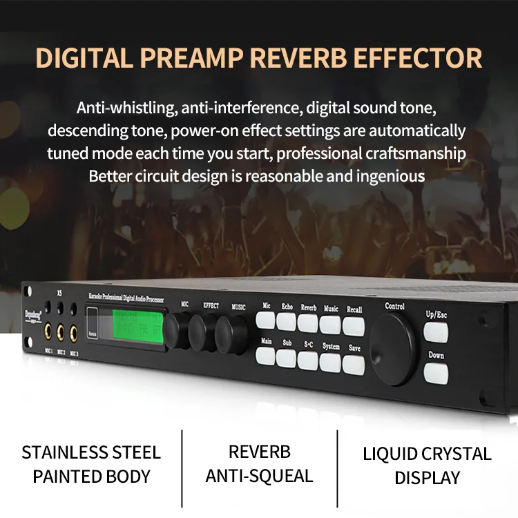 Professional Audio Power Amplifier Jukebox Machine Karaoke System Set ...