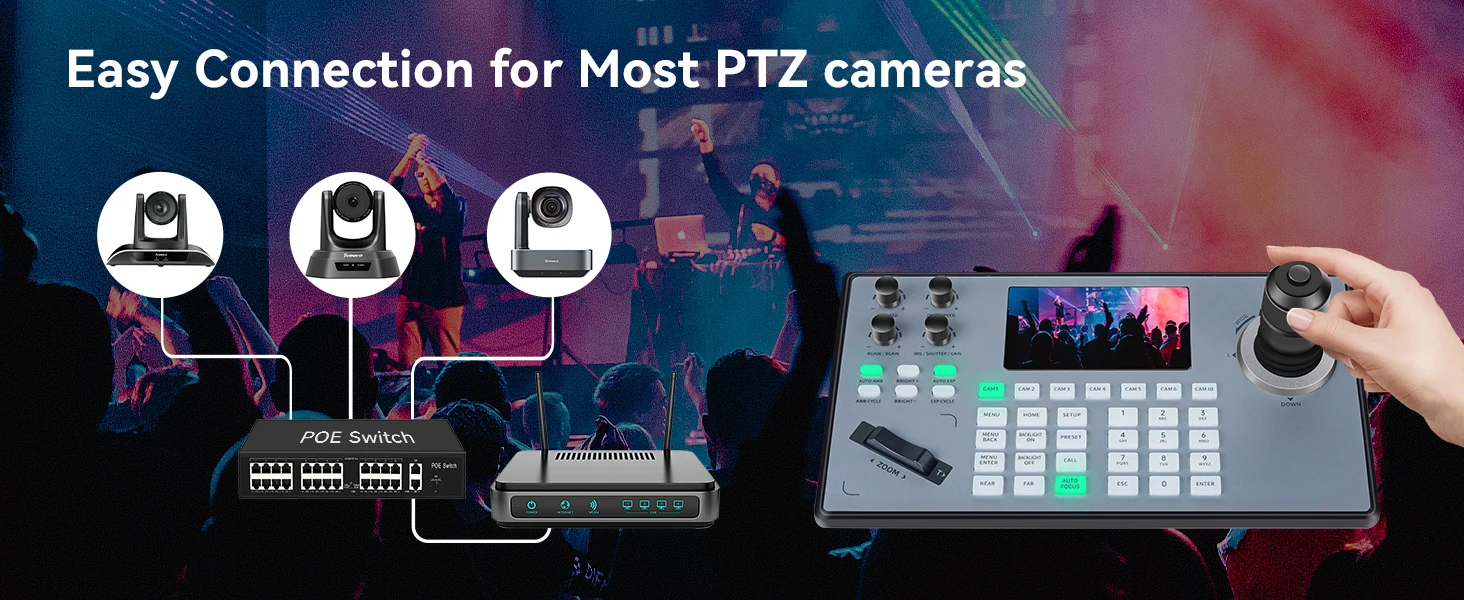Tongveo Live Streaming System with AI Auto Tracking & 30X Zoom