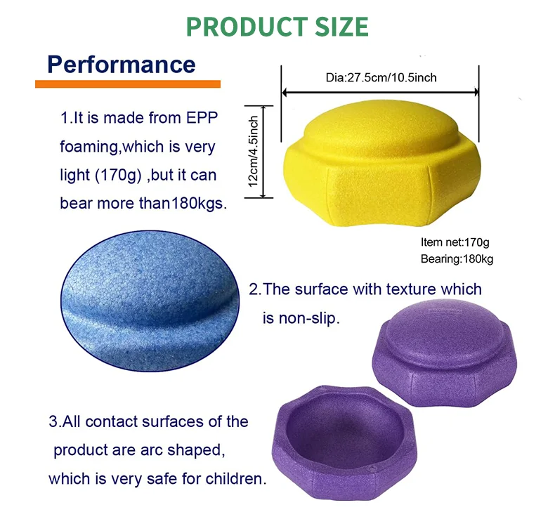 Balance River Stones Stacking Blocks Toy Obstacle Courses Sensory Toys ...