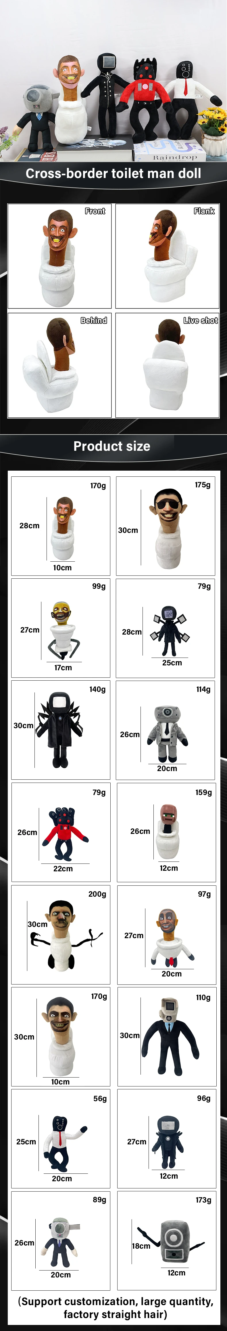 Skibidi Toilet Titan Toyes Speakerman Plush Juguete Good Quality Plush ...