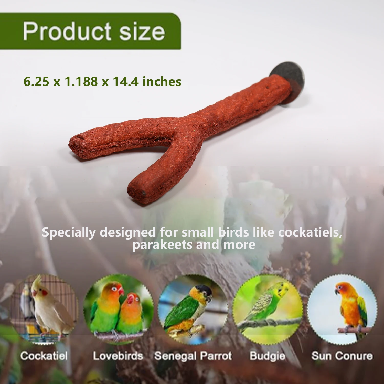 OEM Factory Custom 3-in-1 Bird Activity Perch Chewable and Edible Bird ...