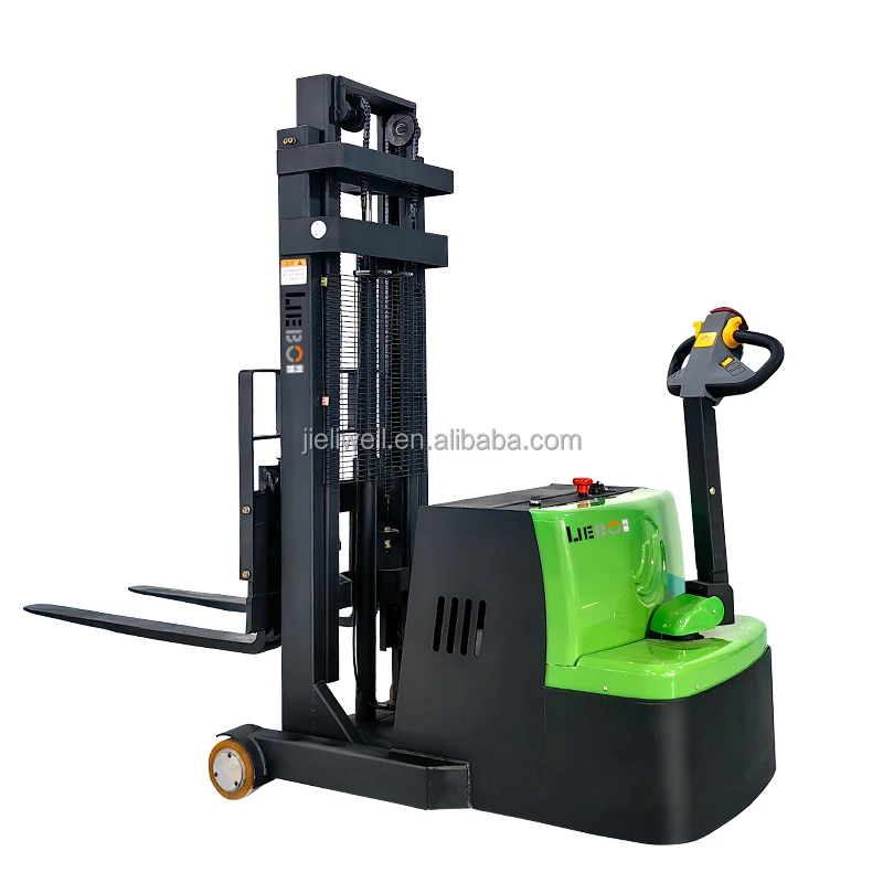 Liebo 900kg 1000kg 1100kg Walking Stacker Forklift Counterbalanced ...