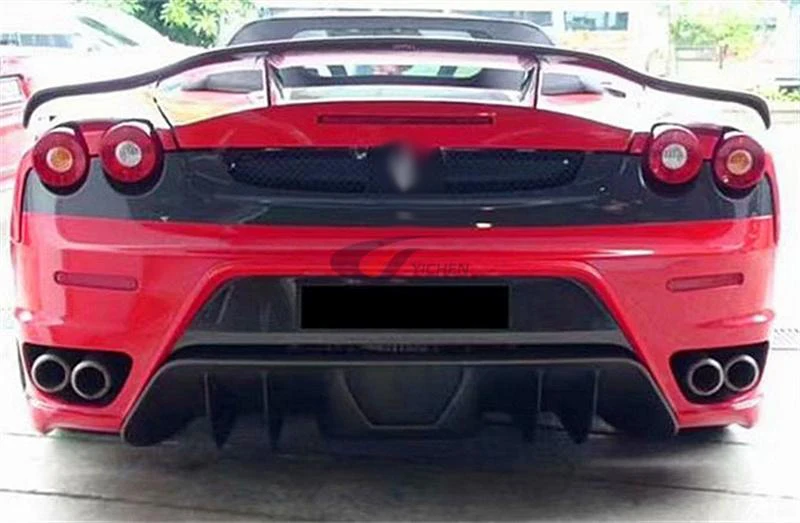 H Style Carbon Fiber Tail Wing Rear Spoiler For 2005-2009 Ferrari F430 ...
