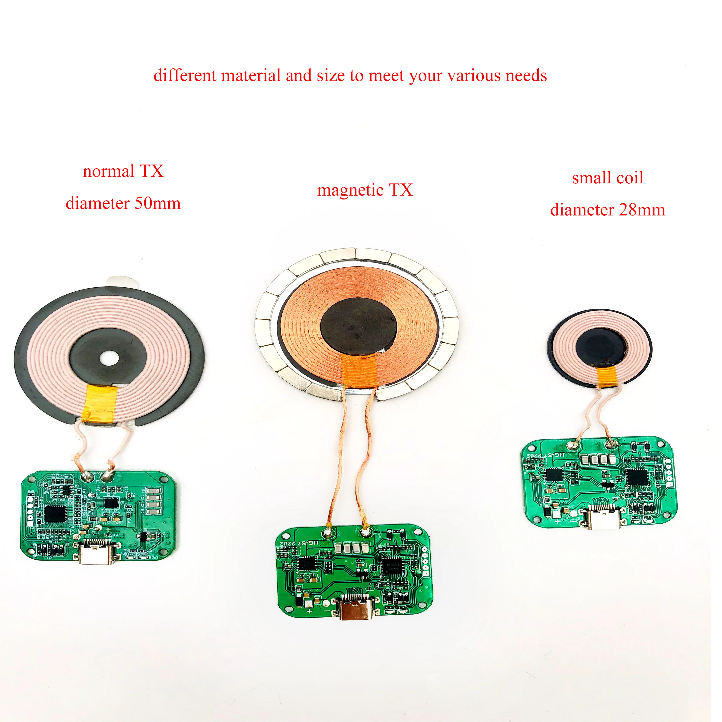 3 in 1 Wireless Charging PCB Module for Iphones, Watches, Earphones
