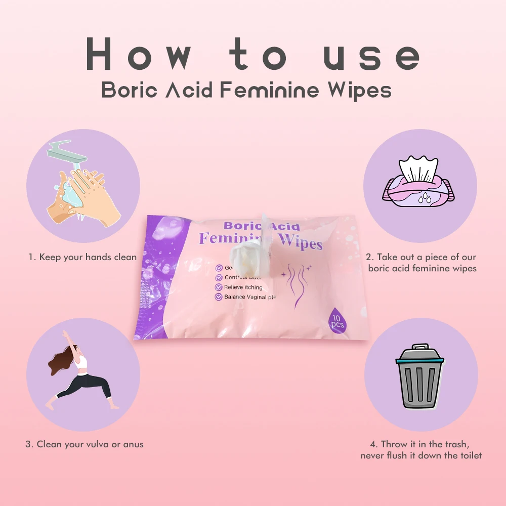 Organic Cotton Feminine Hygiene Wipes - Soft & Gentle