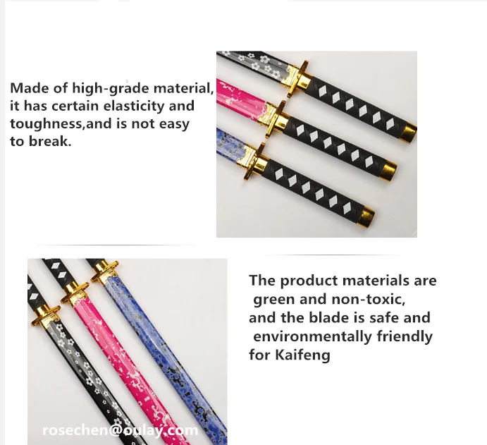 69cm Children Cosplay Plastic Sword Anime Gintama Sword Halloween Kid ...