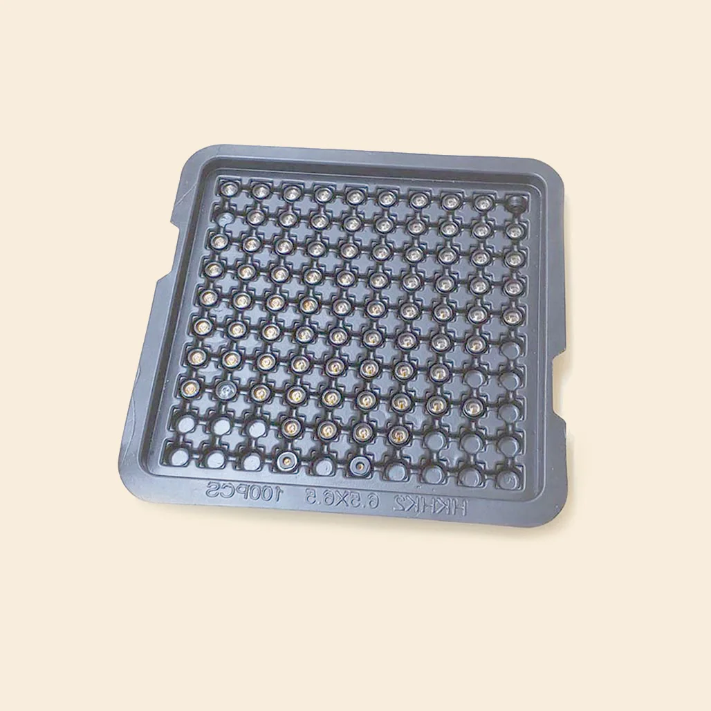 Black Trapped Blister Turnover Tray Plastics Custom Transparent ...