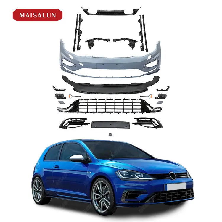R Style Body Kit For Volkswagen Vw Golf 7.5 Upgrade To R Style With ...