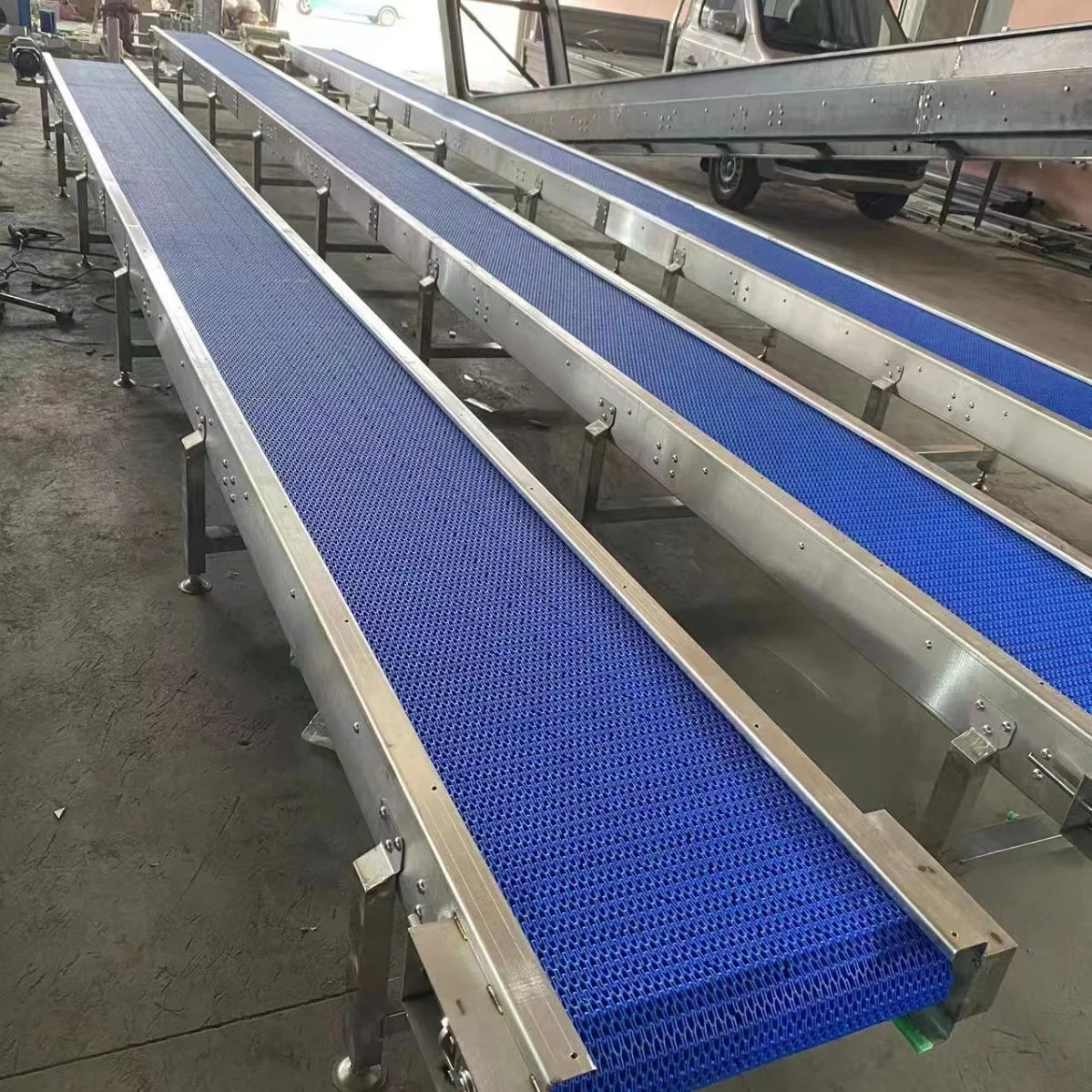 Flat Plastic Modular Belt Conveyor For Fruit Jam Converying - Buy ...
