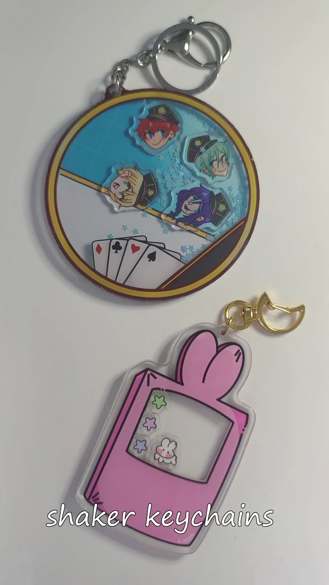 Acrylic Holographic Letter Keychain Hologram Glitter Custom Anime ...