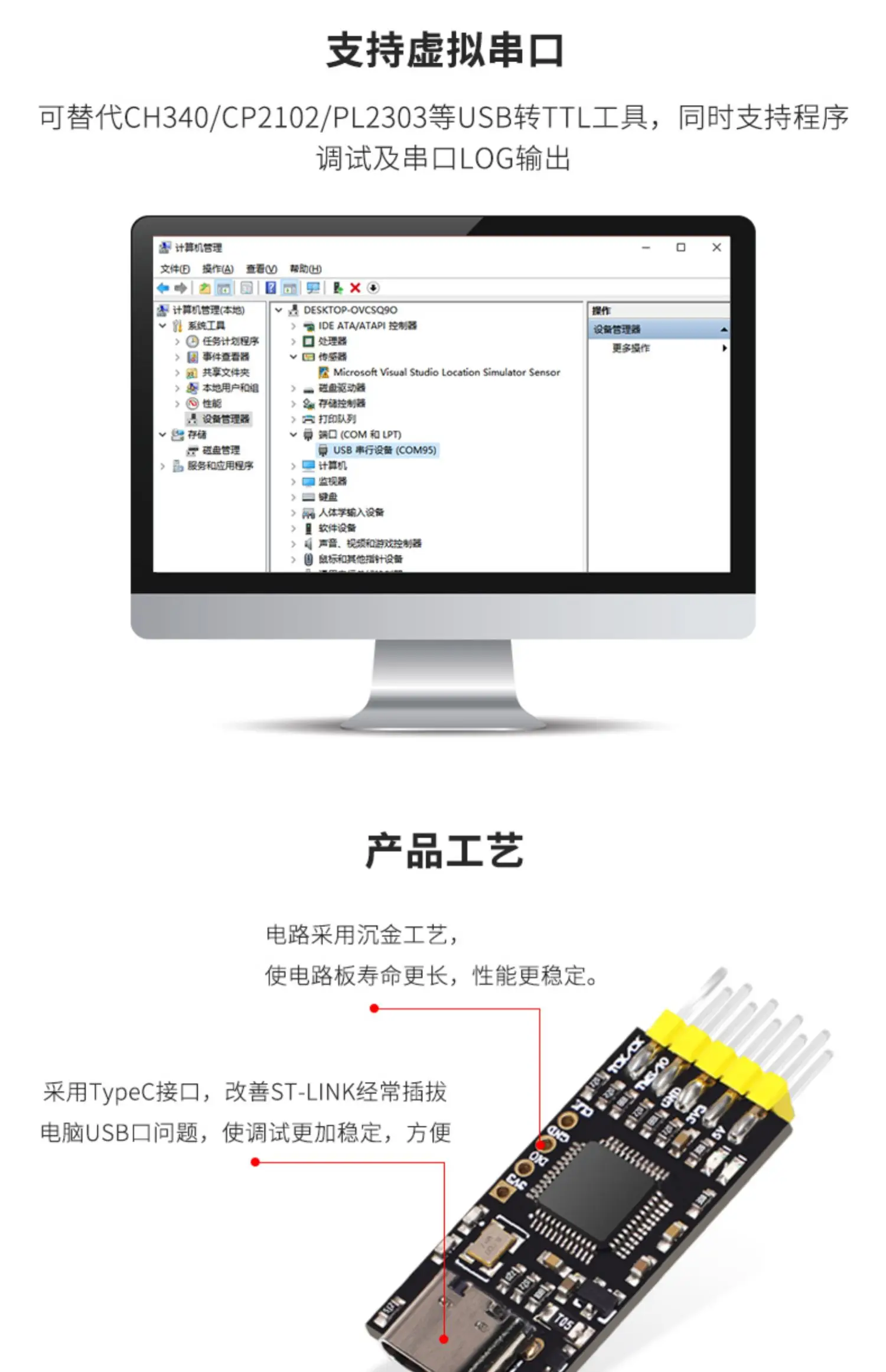 CMSIS Debugger SWD/Serial STM32 Development DAP01 Downloader Emulator ...