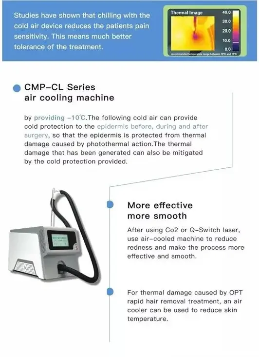 Effective Pain Treatment Laser Skin Cooler Zimmer -30c Cold Cooler ...