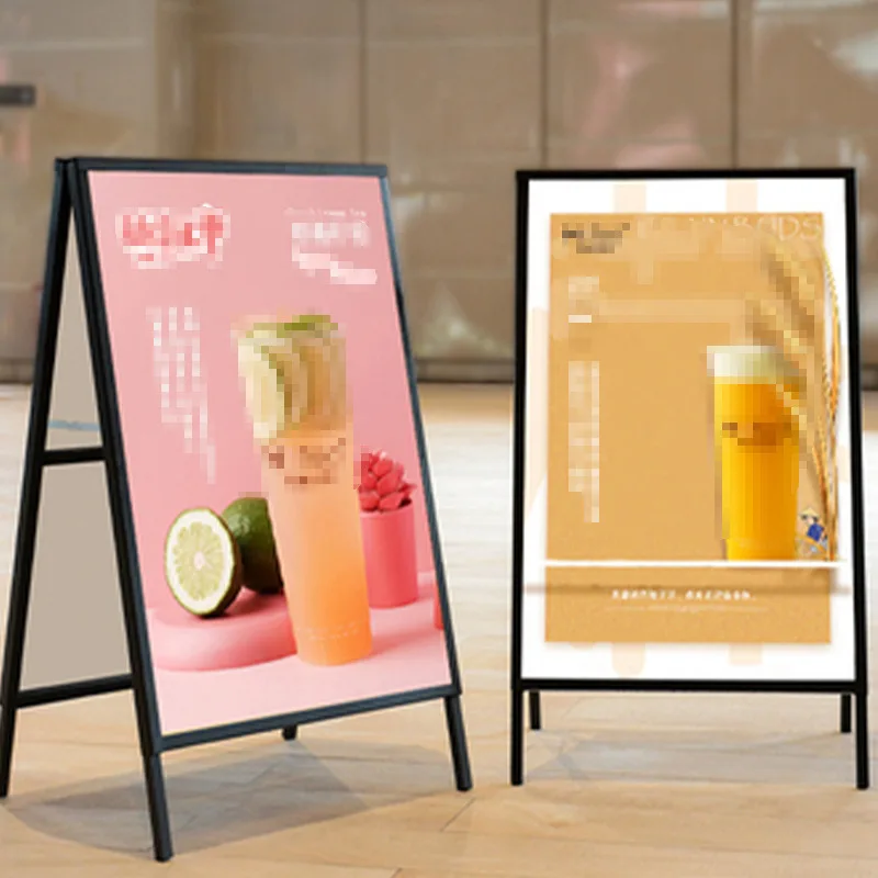 Portable Poster Stand Iron Folding Outdoor Advertising Kt Board Display ...