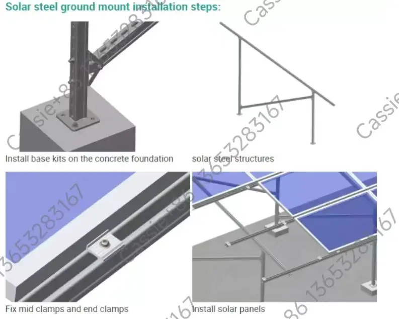 41x62mm Galvanized Metal Slotted Channels for Solar Stand