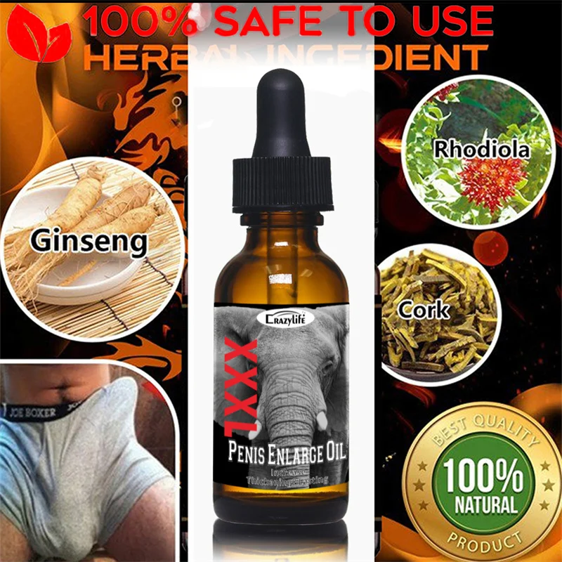 10ml Men's Massage Essential Oil Penis Enlargement And Thickening Growth Liquid Can Improve ...