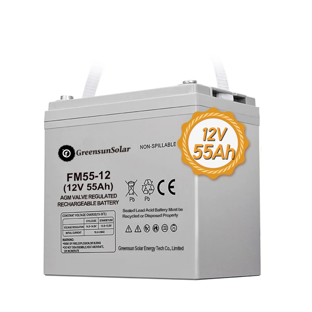 Greensun OEM Agm 12v 55ah Battery for Solar System| Alibaba.com