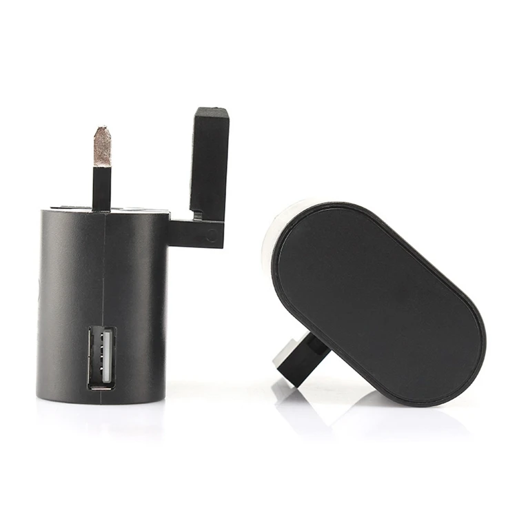 2A 10W Single USB Charger Adaptor - UK Folding Plug Adapter