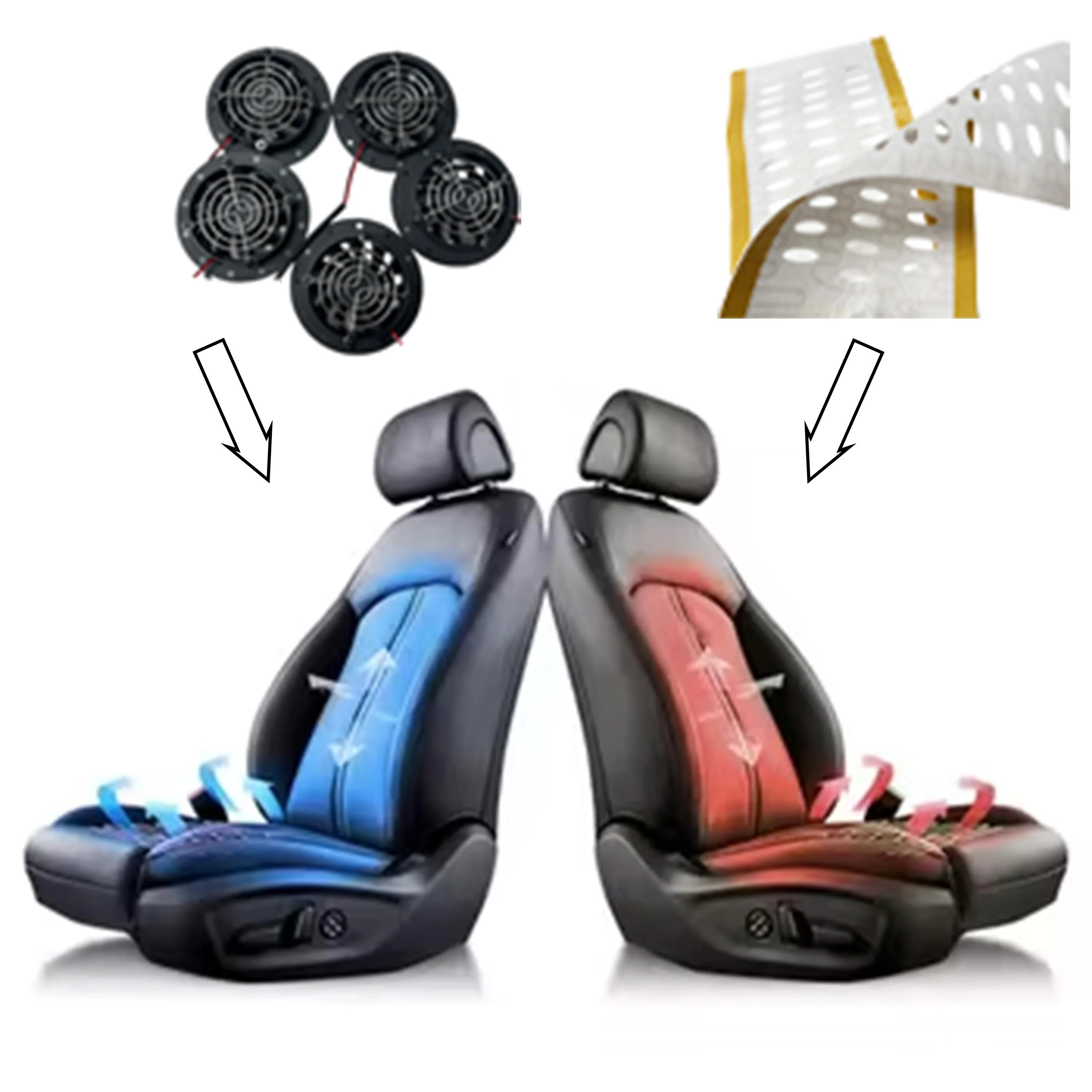 Universal 12V Cooling and Heating Conversion Parts Car Seat Ventilation ...