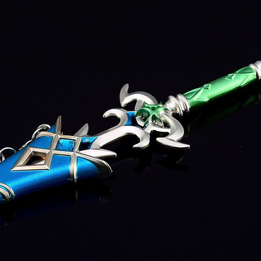 Popular Game Legend Of Zelda Zora Sword Weapon Model Zinc Alloy 22cm ...