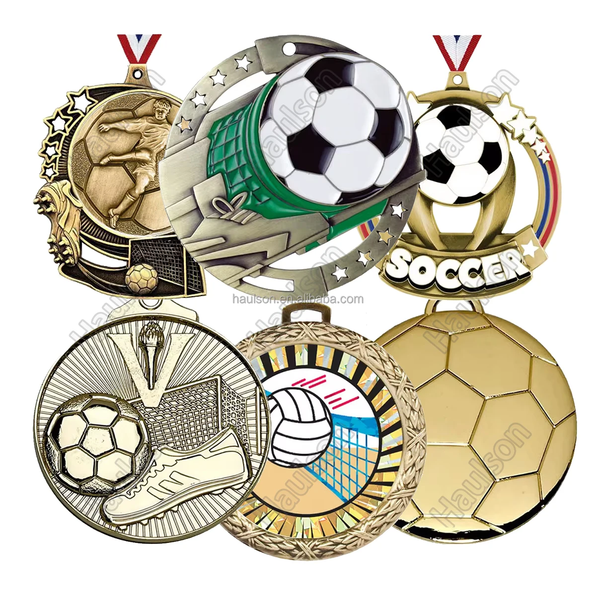 Wholesale Custom Antique Bronze Plated Football Medal Bulk Order Soccer ...