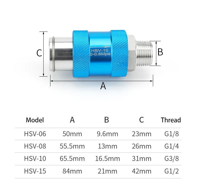 Pneumatic Hand Slide Valve Hsv-08/16/15 Switch Aluminum Alloy Material ...
