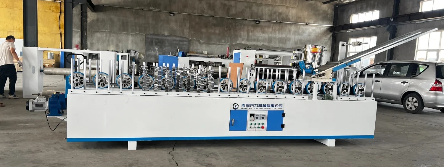 Hot Melt Glue Roll and Sheet HPL Veneer Laminating Wrapping Machine on ...