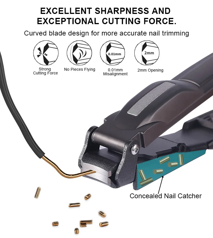 Personalized Men Heavy Duty No Splash Nail Cutter Kit Sharp Stainless ...