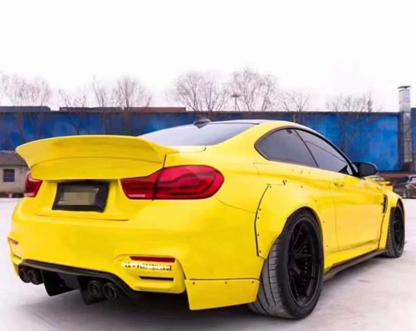 Resin Body Kit Front Rear Lip Side Skirt Tail Wing Eyebrow Fender ...