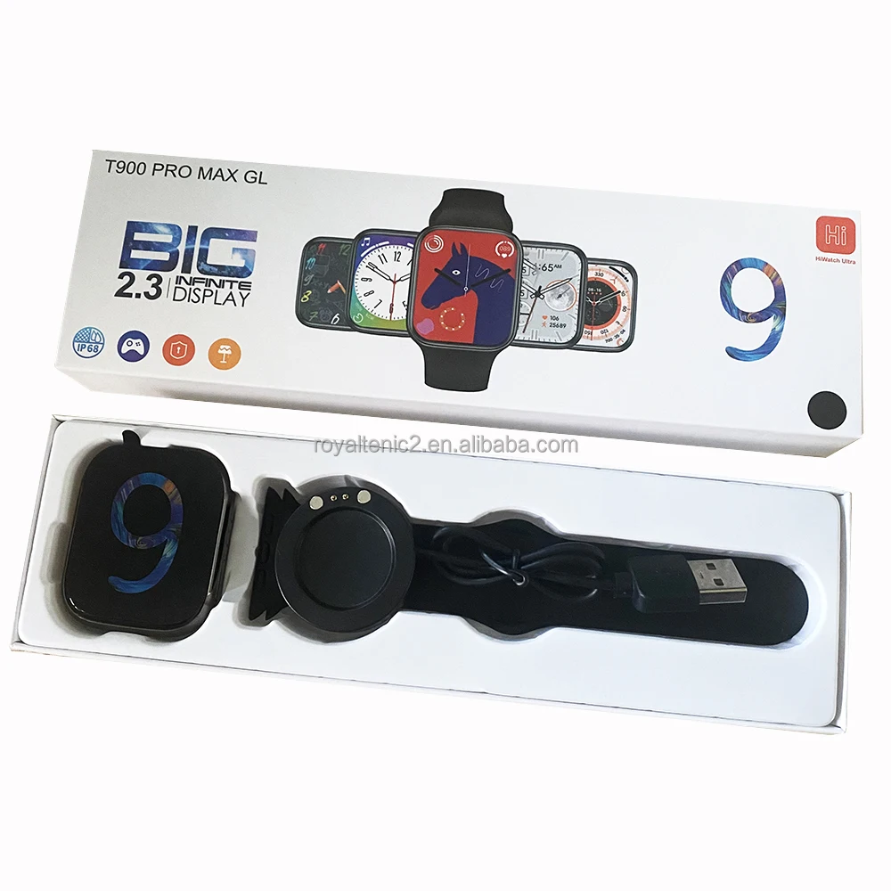 T900 Pro Max Gl L Gs Series 9 Smart Watch 2.3 Inch Fitness Tracker ...