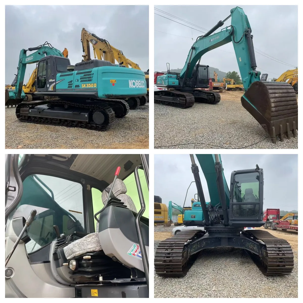 Kobelco-350d Excavadora Hydraulic Backhoe Crawler Machinery 35 Tons ...