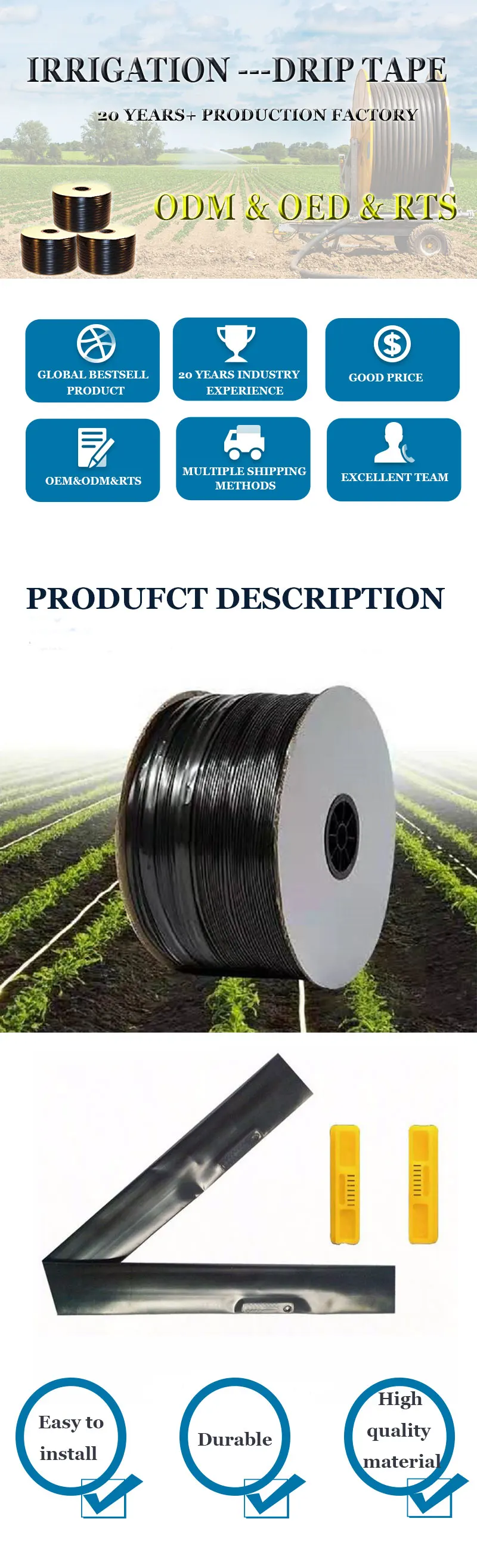 Wholesale Factory Drip Lines Pressure Compensated Drip 16mm Drip Tape ... Wholesale Factory Drip Lines Pressure Compensated Drip 16mm Drip Tape ...