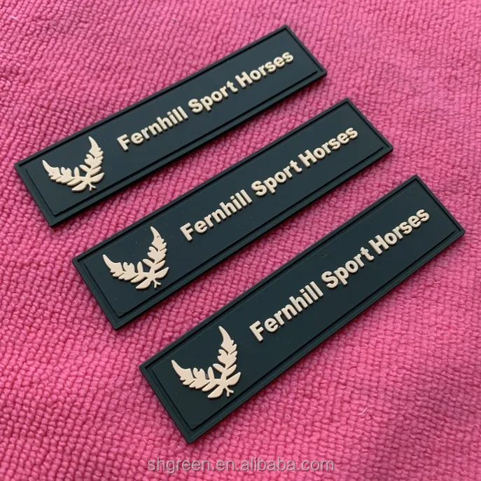 Custom 3D Embossed PVC Rubber Labels for Fashion Clothing