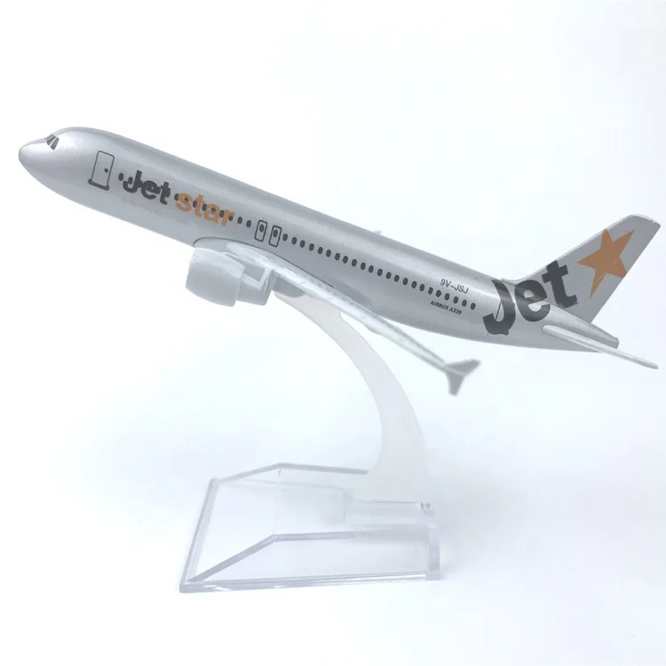 Aircraft 16cm Alloy Diecast Airplanes Model A320 Jetstar Airways Plane ...