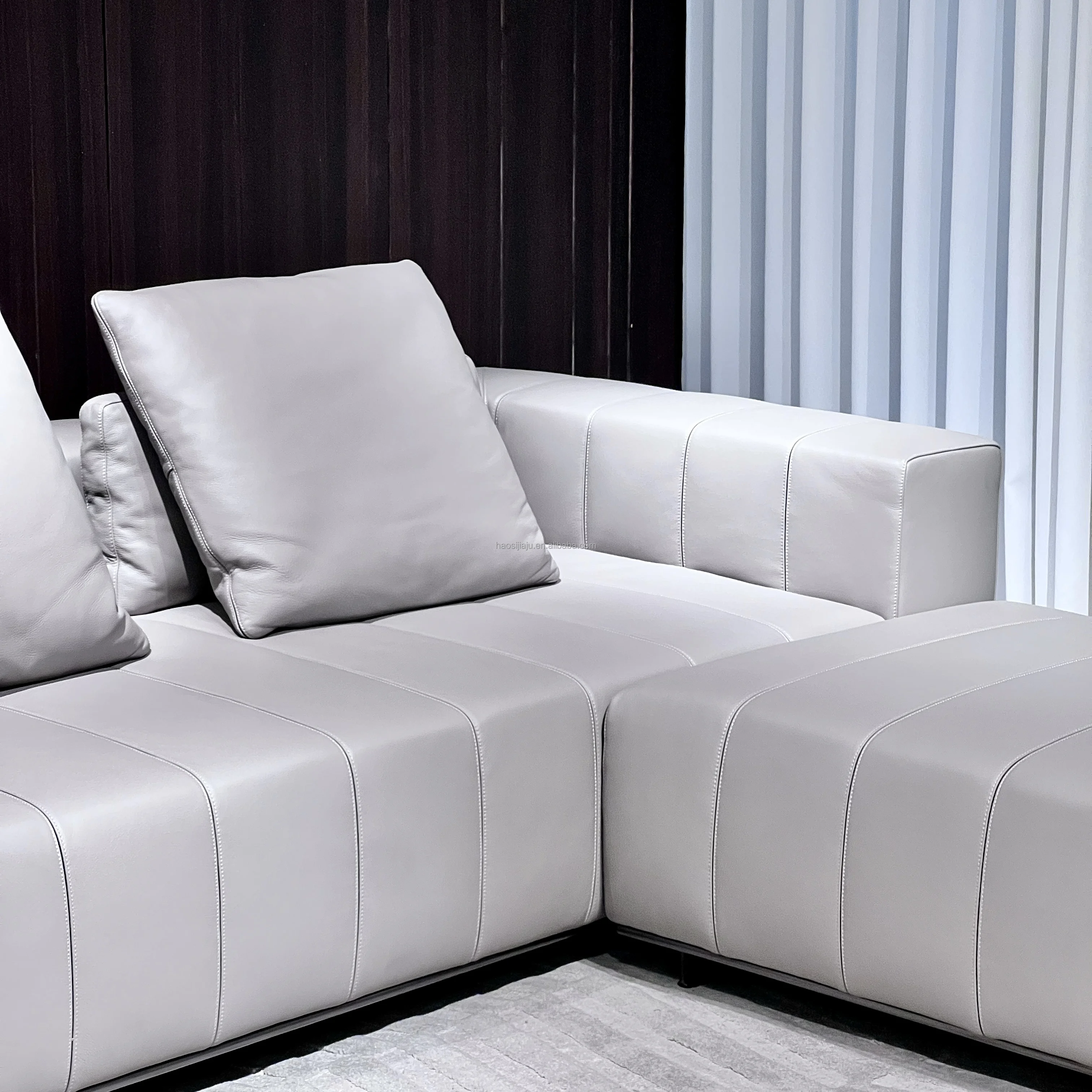 Italian Contemporary Minimalist Sectional Design Luxury Living Room ...