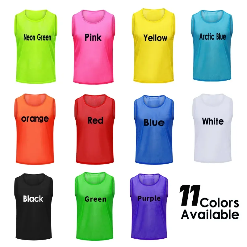 Customizable Soccer Training Vests - Quick Dry & Breathable