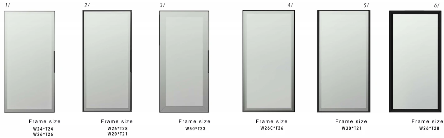 Home Interior Slim Frame Aluminium Sliding Doors