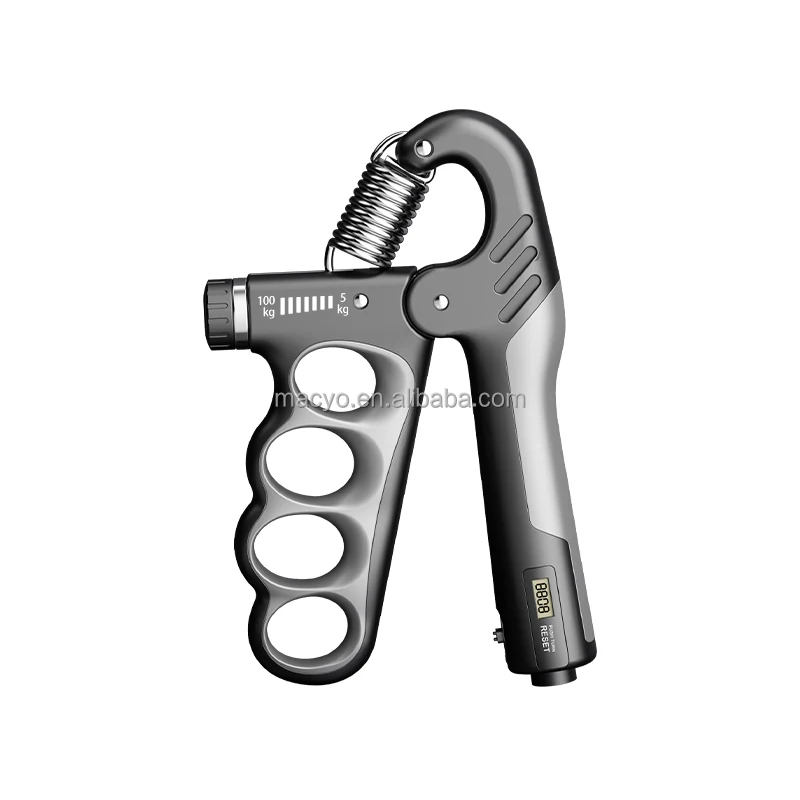 Anti-Slip Adjustable Smart Hand Gripper 11-220LB Resistance Exercise ...