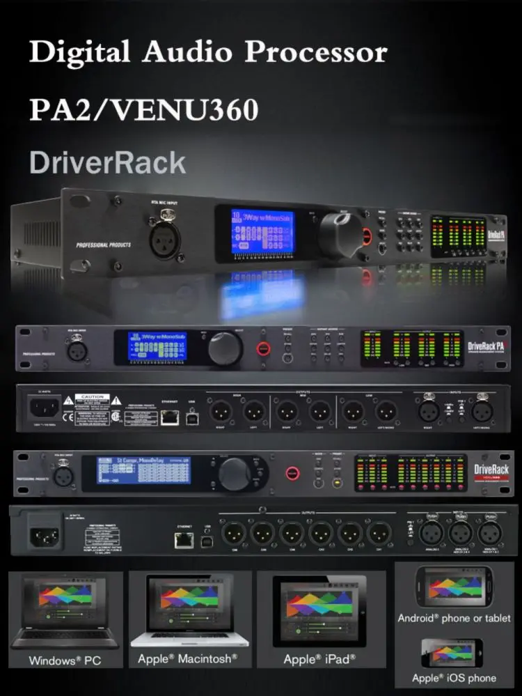 Dbx Driverack Audio Effects Processor Digital Audio Processor Speaker Management Dbx ...