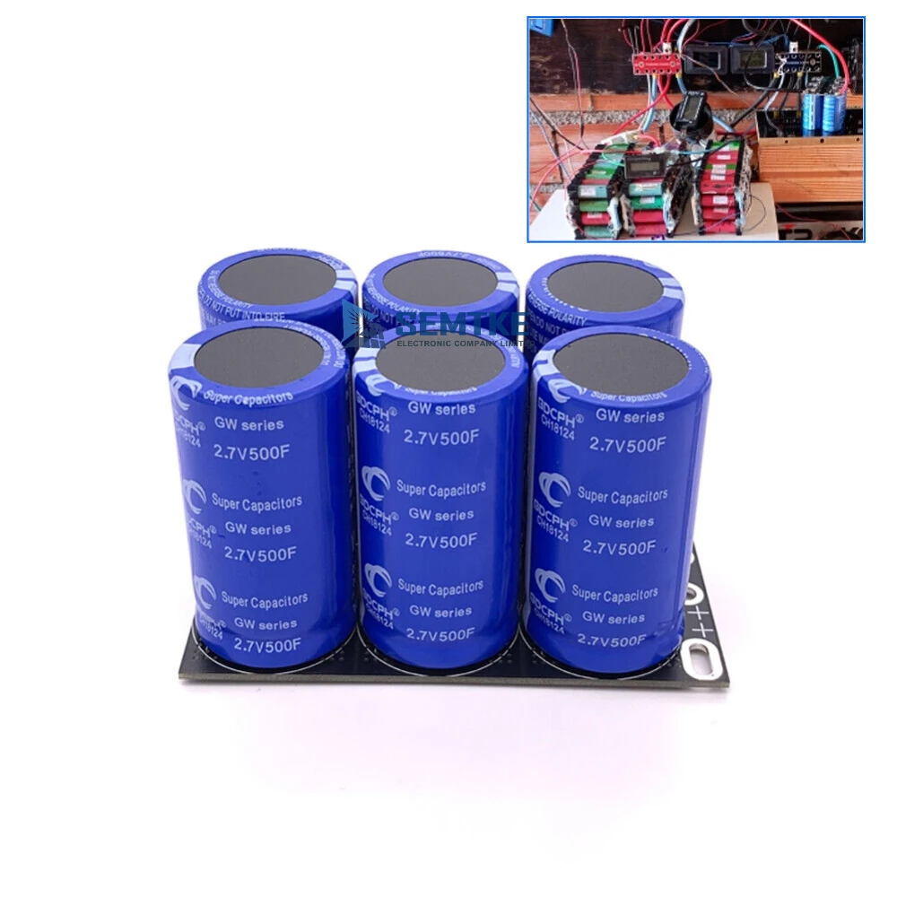 16V 83F Supercapacitor Module 2.7V 500F Farad Capacitor Automotive ...
