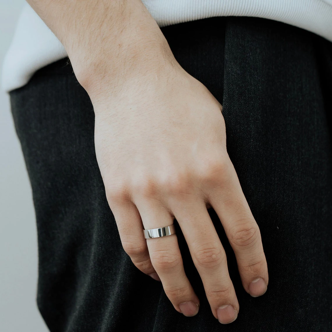 Custom Word Engraved Ring - Dainty Name Personalized Gift