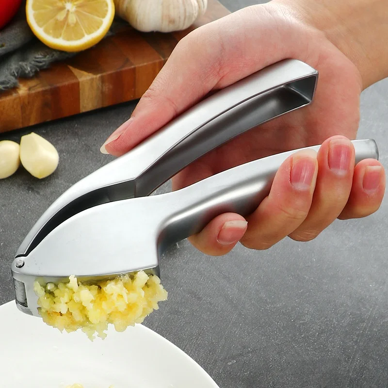 Hot Selling Kitchen Gadgets Zinc Alloy Garlic Press Manual Garlic ...