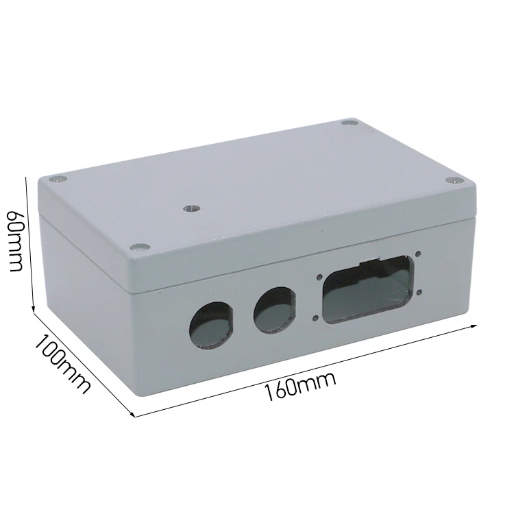 160x100x60mm IP67 Metal Waterproof Aluminum Junction Box Weatherproof ...
