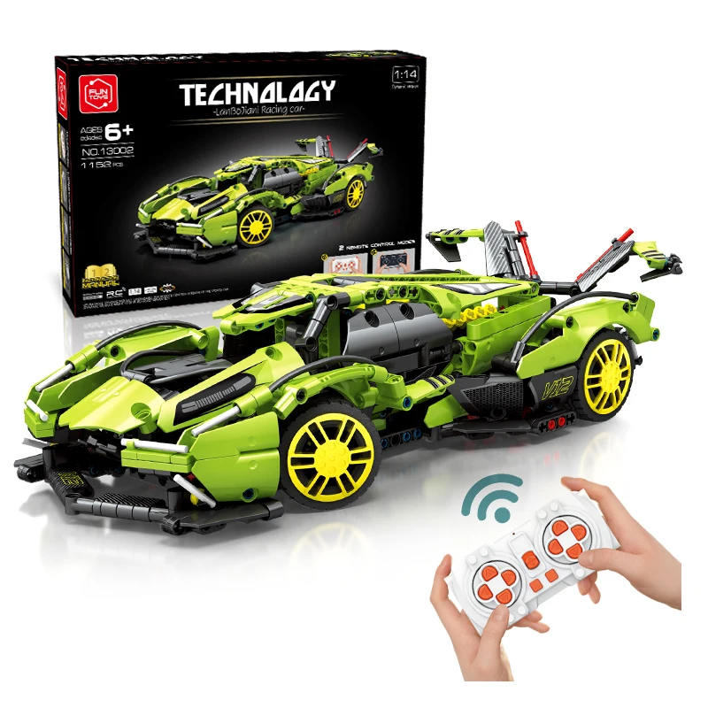 1:14 Scale Rc Race Car Kits Construction Building Toys Remote Control ...