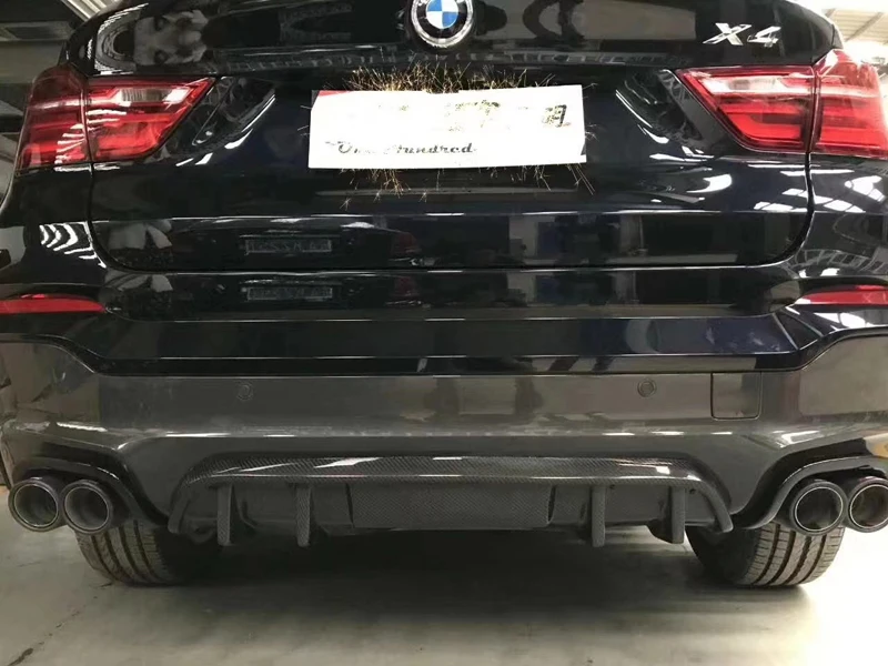 HM Style X4 F26 Carbon Fiber Rear Diffuser X4 F26 Body Kit for BMW X4 ...