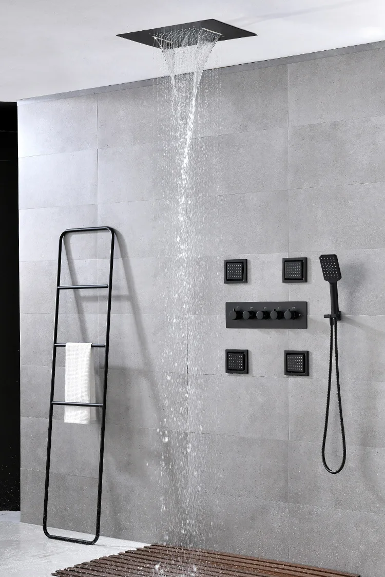 Rain Shower Ceiling Mounted Shower System,Ceiling Shower Rainfall ...