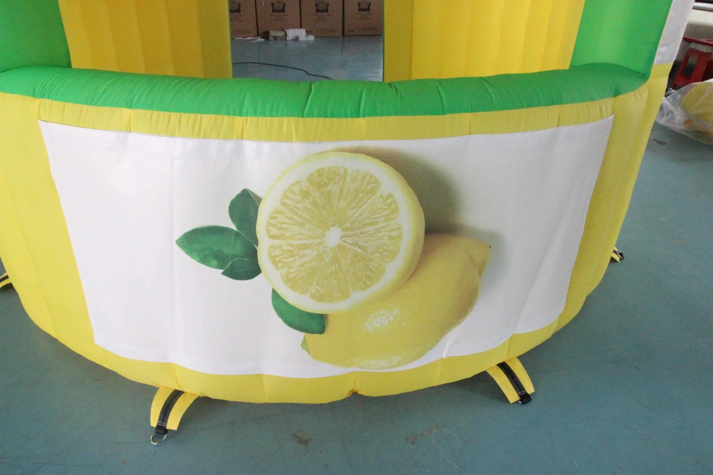 Inflatable Lemon Cartoon Booth Aerated Custom Made Sales Tent ...