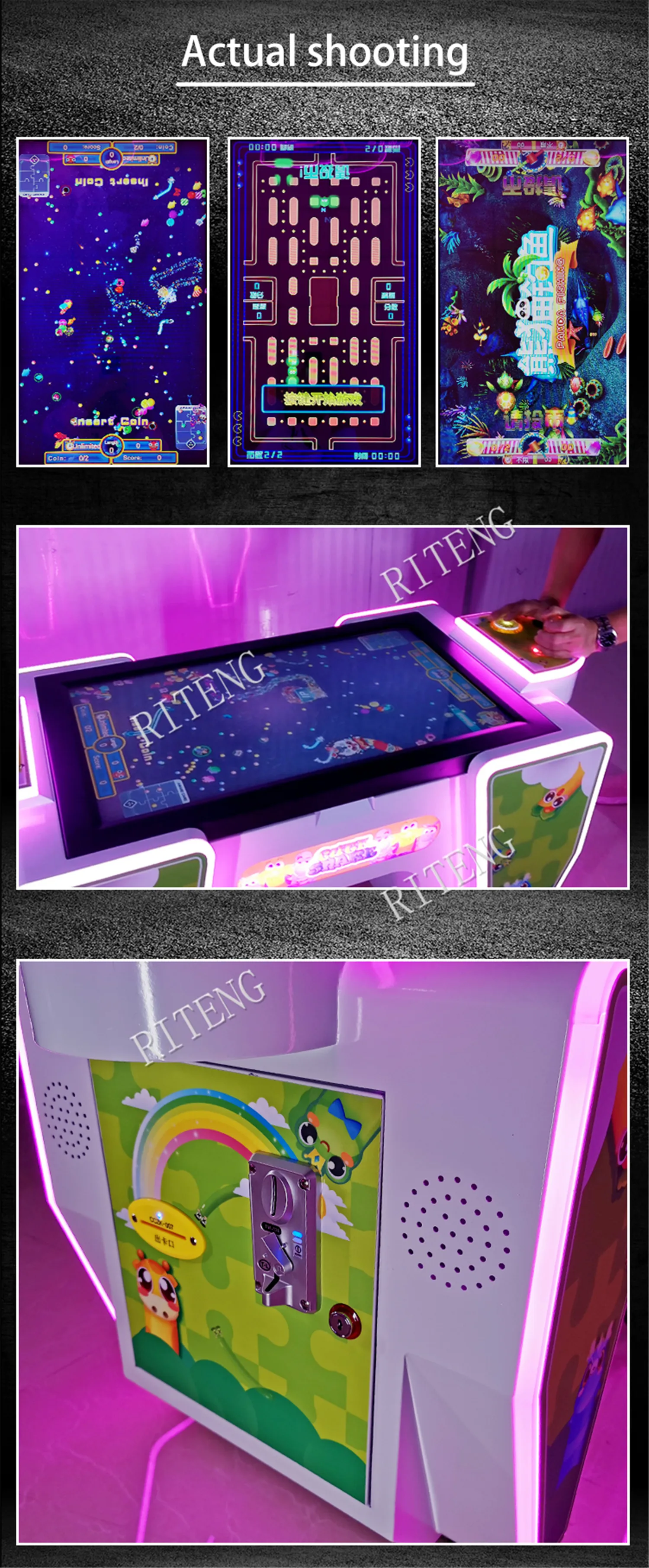 Hot Sale 2-Player Retro Arcade Game Machine Coin-Operated Metal Prize ...