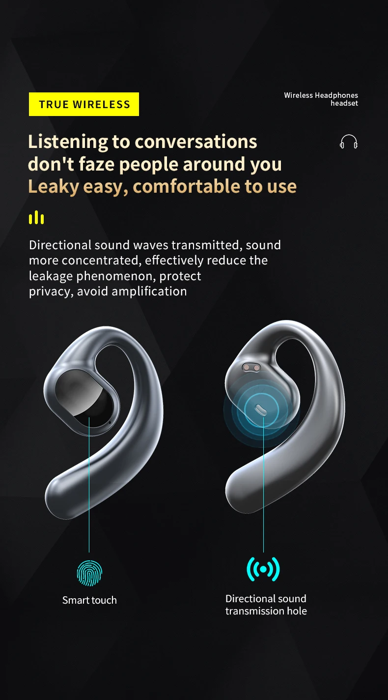 GT01 TWS Earphones - 9D Hifi Stereo, Waterproof & BT 5.0