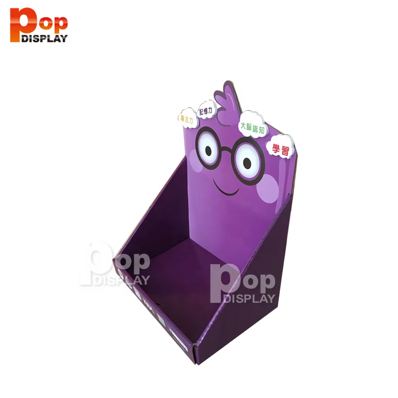 Customized Design CMYK Color Cardboard Table PDQ Advertising Countertop Stand POS Display Racks ...